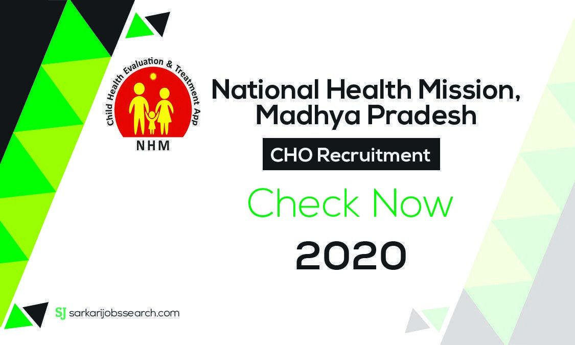 MP NHM Community Health Officer CHO Online Form 2020 - SarkariJobsSearch